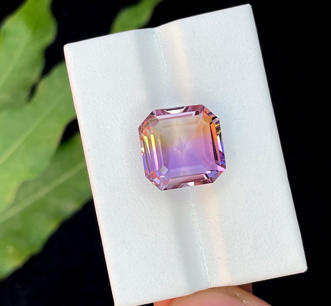 12 Cts Natural Untreated Ametrine 13X13X9 Natural Bio Ametrine Asher ...