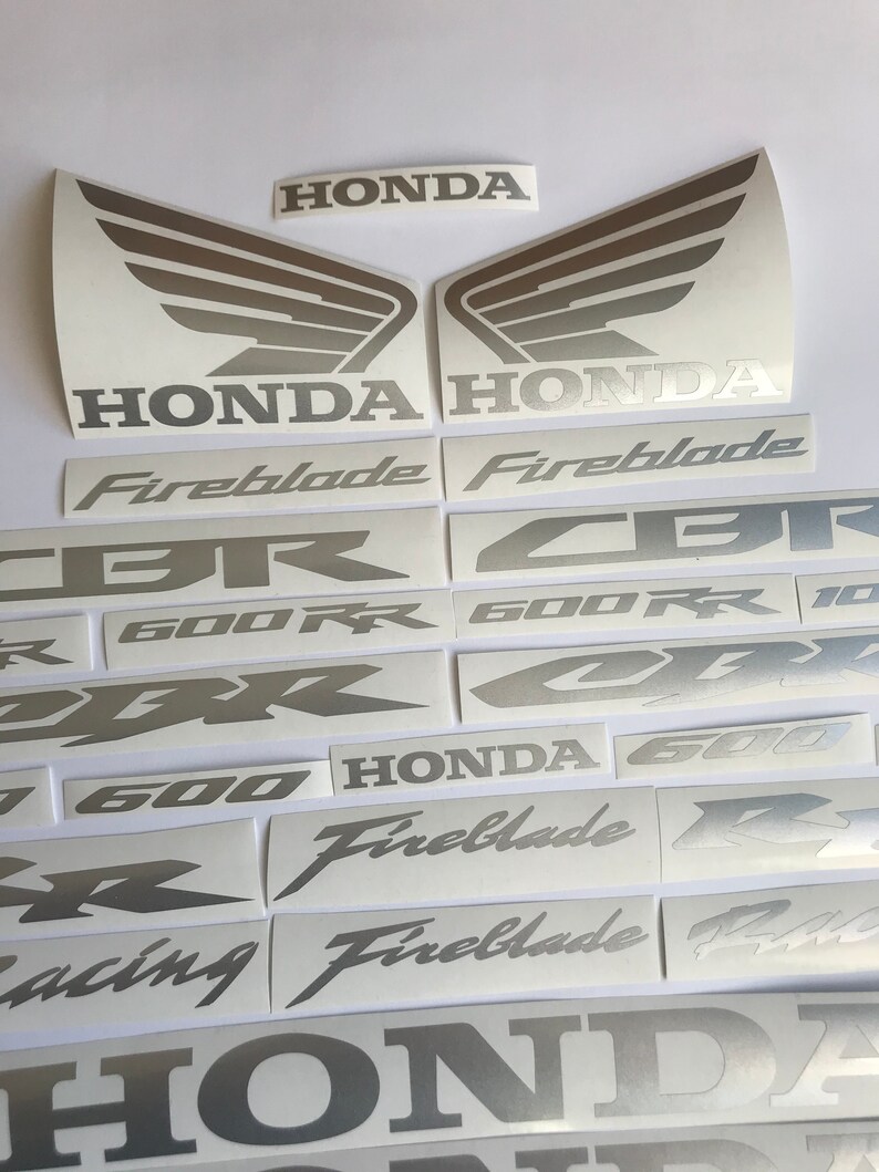HONDA CBR 600RR CBR 1000RR Aftermarket Custom Decals | Etsy