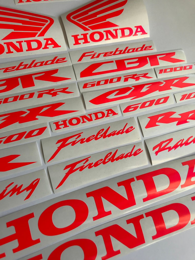 HONDA CBR 600RR CBR 1000RR Aftermarket Custom Decals | Etsy