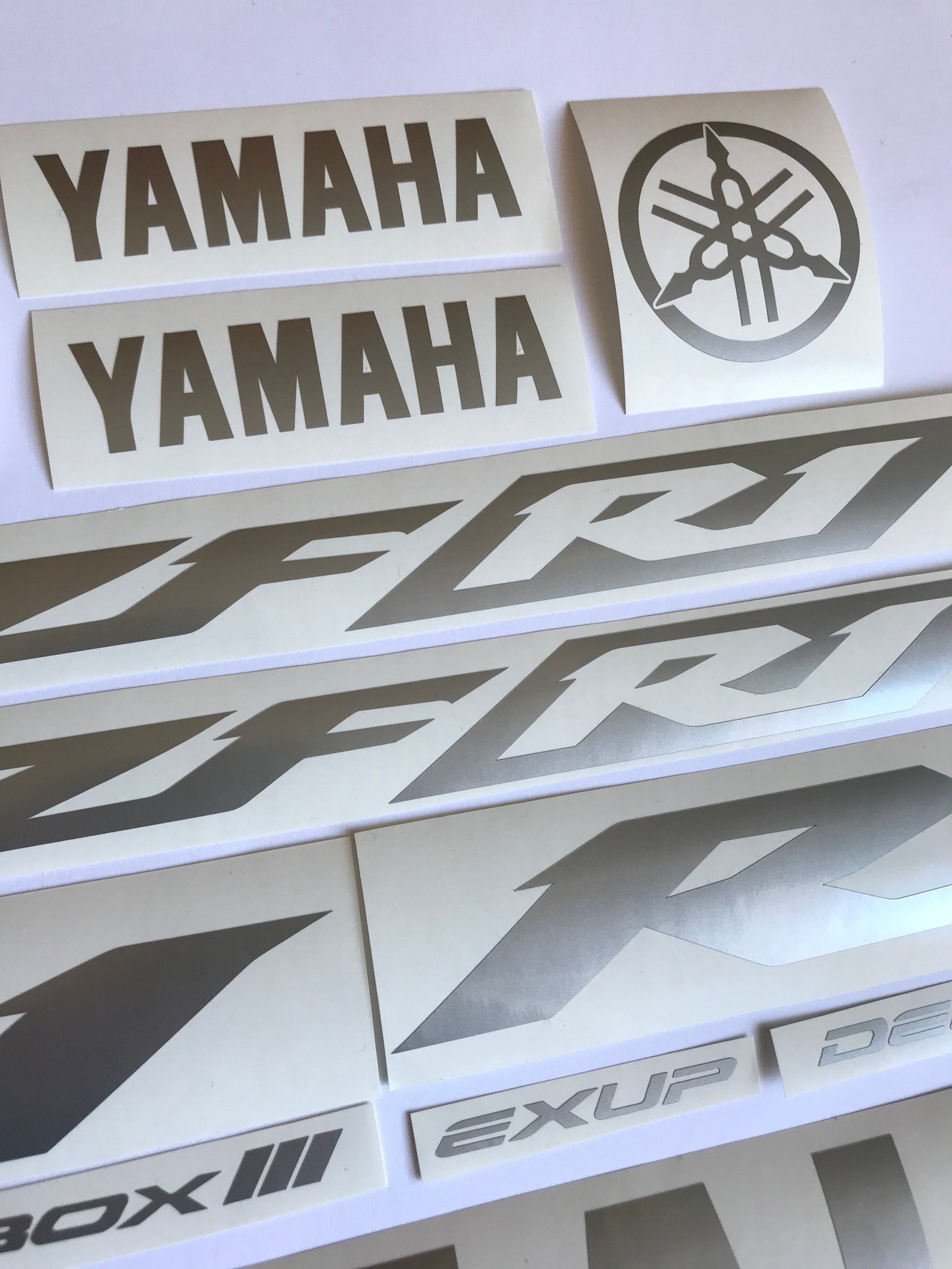 YAMAHA Yzf-r1 / Yzf-r6 Decals Stickers SILVER | Etsy