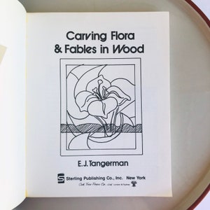 Carving Flora & Fables in Wood by E.J. Tangerman 1981 - Etsy