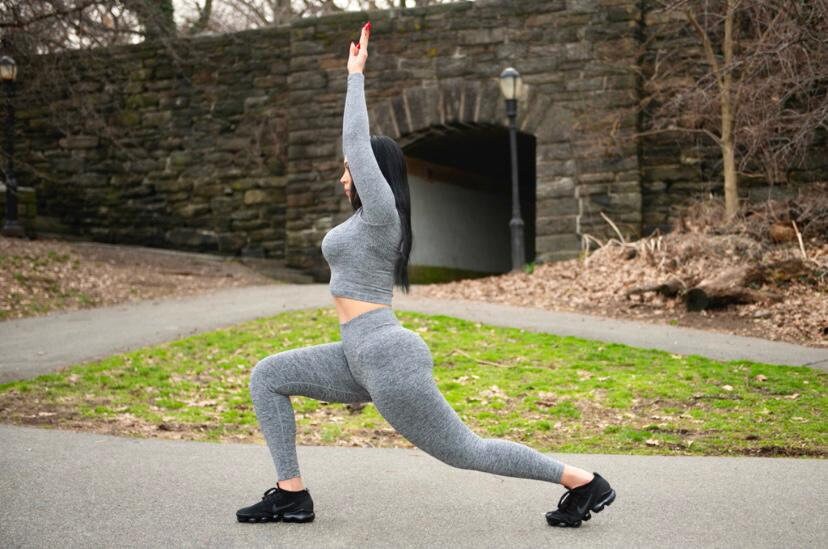 Ribbed Gym Seamless Workout Set Women Tights for Gym - Etsy