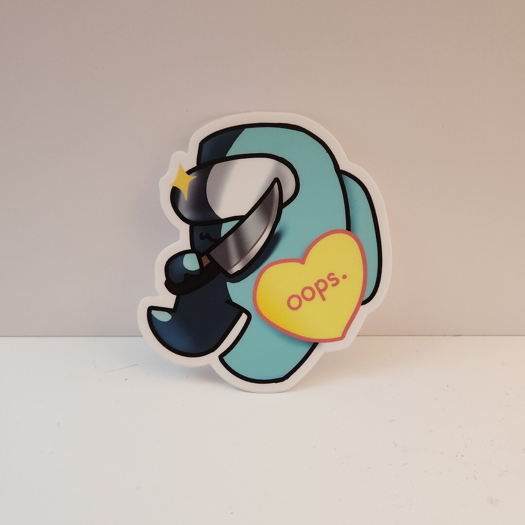 SPACE SUS GUY "oops" Sticker - Etsy