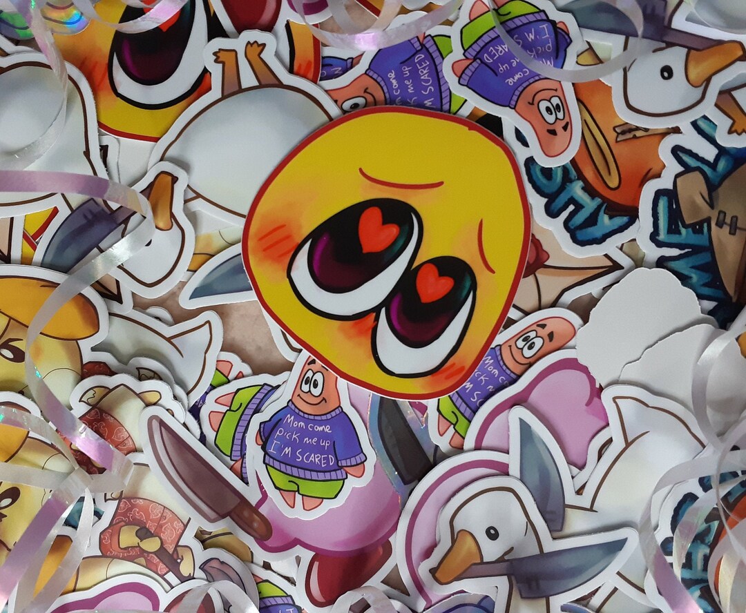 Random 3 Inch Gaming & Meme Sticker Packs - Etsy