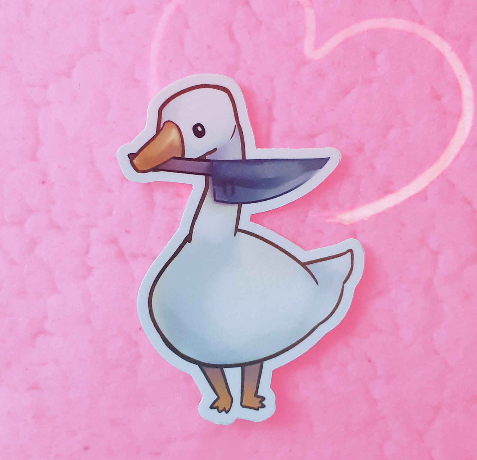 Untitled Goose Knife Sticker | Etsy