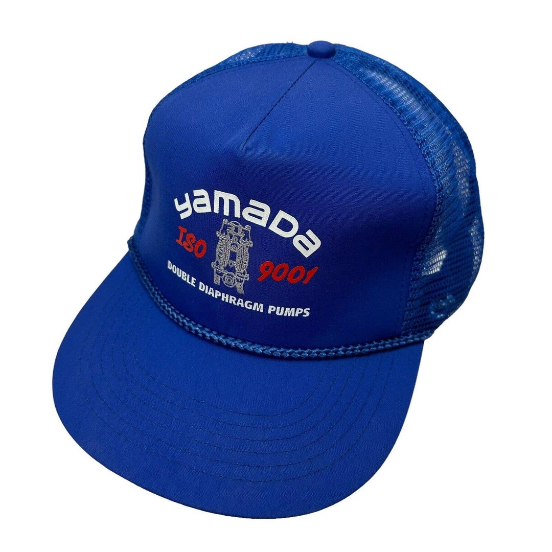 Vintage Trucker Hat Cap Blue Yamada ISO 9001 Double Diaphragm Pumps ...