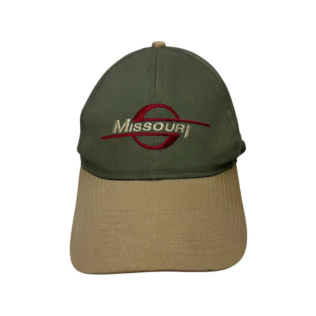 Vintage Missouri Hat Cap Green Brown Snapback Adjustable Embroidered ...