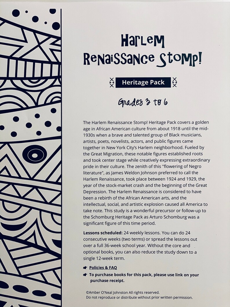 Harlem Renaissance Heritage Pack - African American History Lesson ...