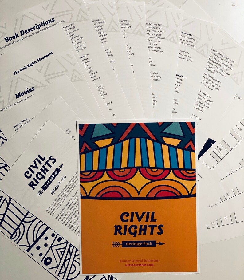 Civil Rights Heritage Pack - African American History Literature Lesson ...