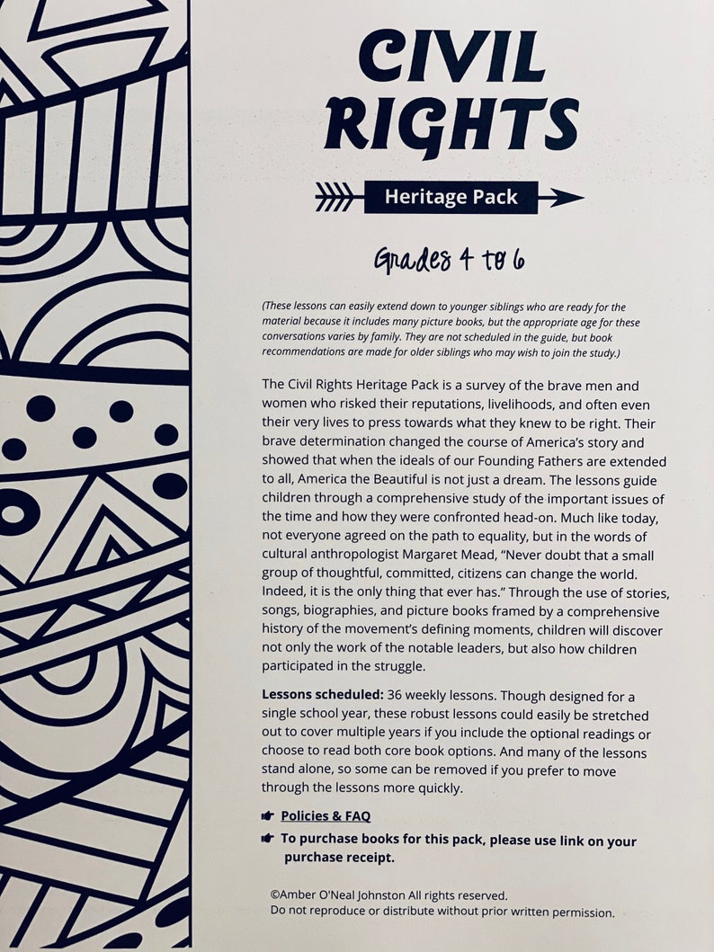 Civil Rights Heritage Pack - African American History Literature Lesson ...