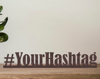 Custom Hashtag Sign - Etsy