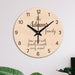 Family Name Clock,personalized Wood Wall Clock,wall Clock Unique ...