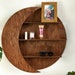 Moon Shaped Shelf,wooden Moon Shelf,moon Shelf for Crystals,moon ...