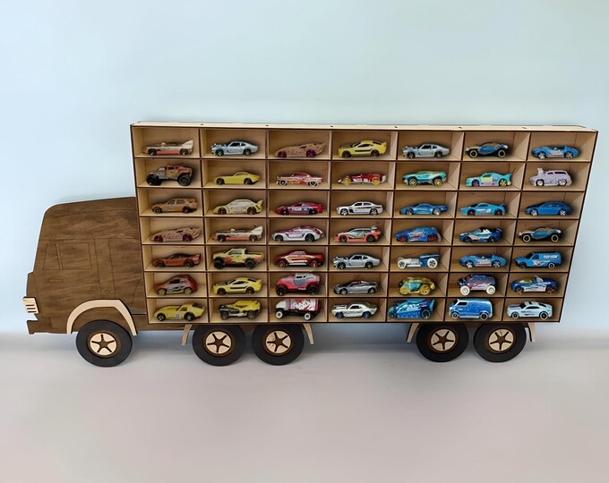 Wall Car Storage Hot Wheels Storage Display Car Shelf 60 Section Unique ...