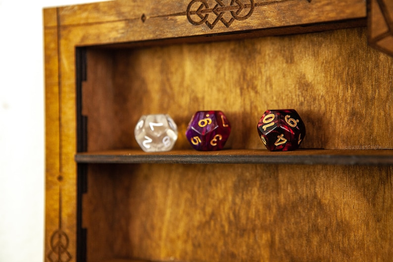 Dice Display Framerpg Dice Storagedice Display Wallwood - Etsy