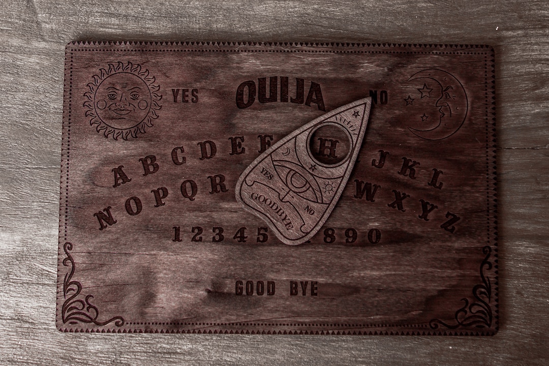 Ouija Board Wooden,spirit Board,occult Practice,wood Ouija Board,ouija ...