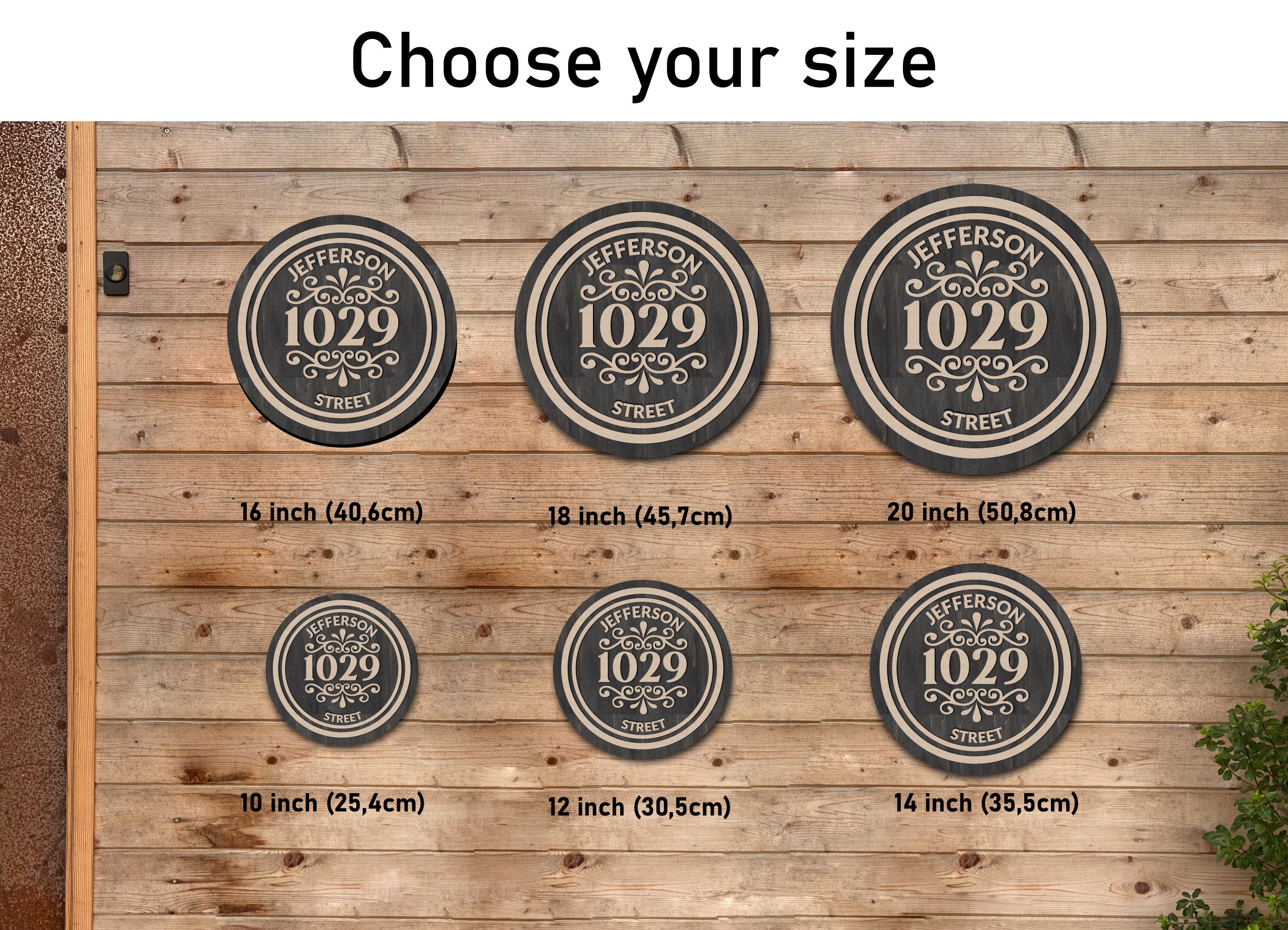 Custom House Number Plaque Personalized House Number Sign - Etsy