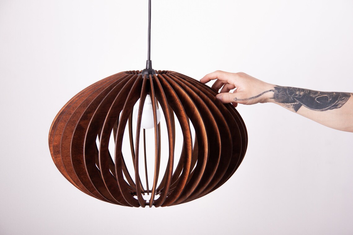 Wooden lamp shadeHanging lamp shadeWood lamp shadeWood | Etsy