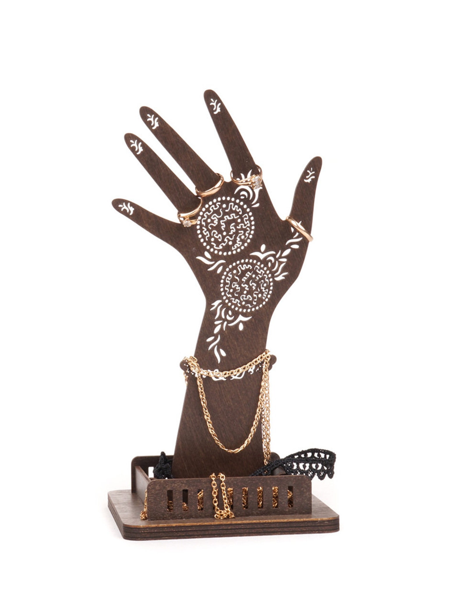 Jewelry Hand Holder,wood Jewelry Organizer,jewelry Display Wood,jewelry ...