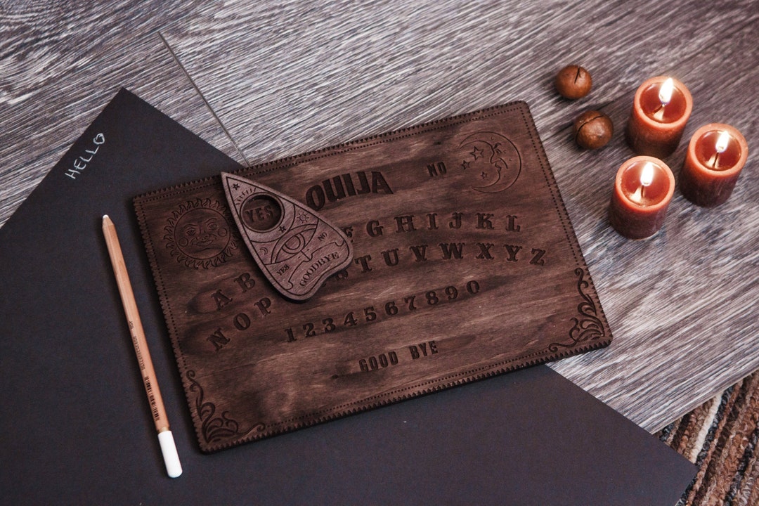 Ouija Board Wooden,spirit Board,wood Ouija Board,ouija Planchette ...