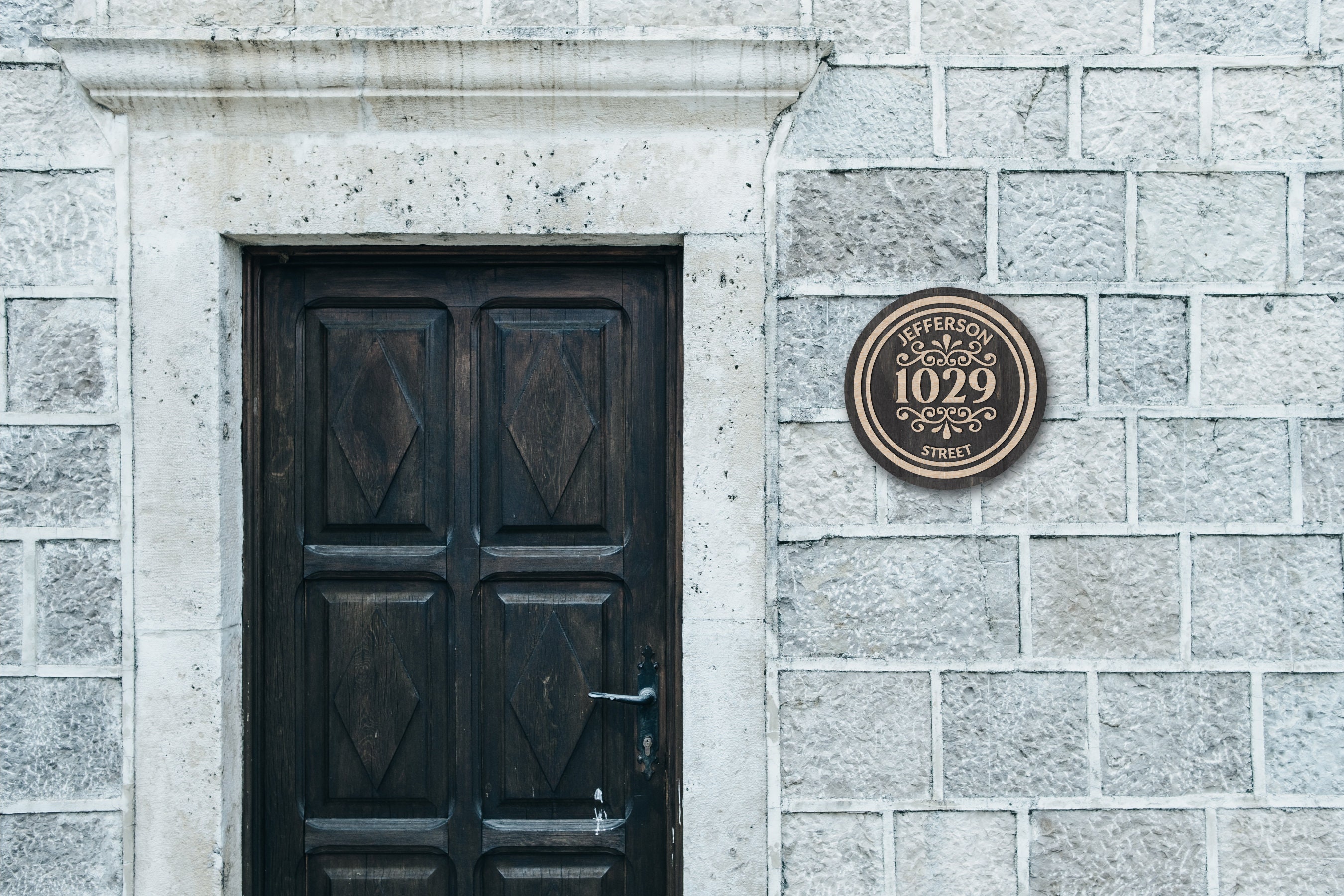 Custom House Number Sign, Personalized House Number Plaque, Address ...