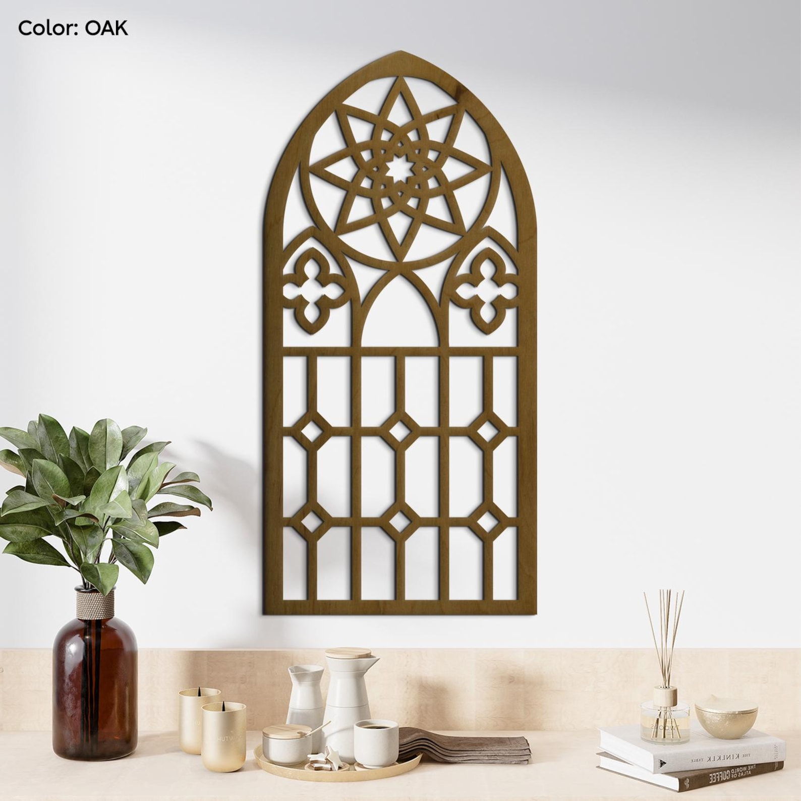 Gothic Cathedral Window Wall Decor, Gothic Window Arch Decor,church ...