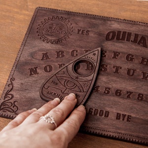 Ouija Board Wood, Spirit Board Table, Ouija Board Game, Occult Board ...