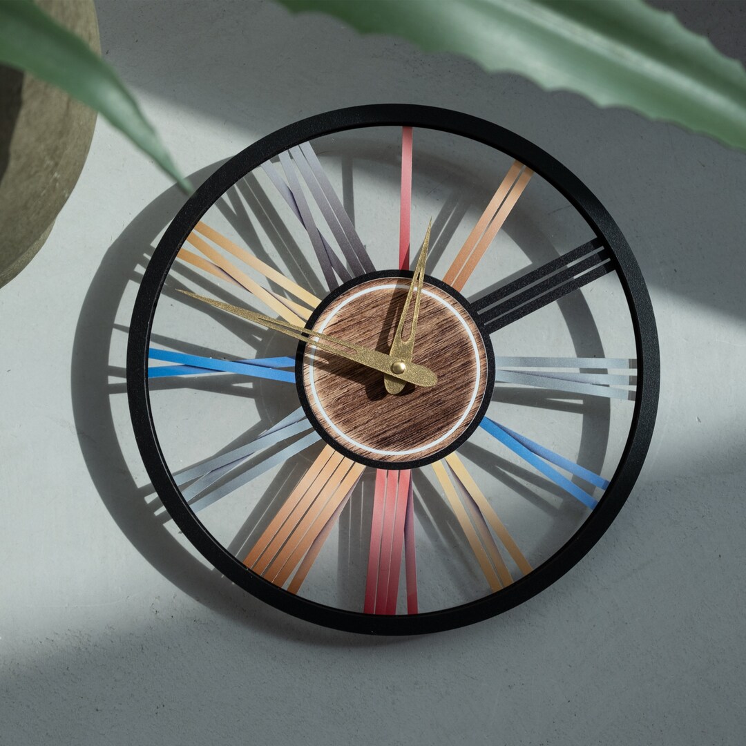 Retro Wall Clock Circus Clock Wall Clock With Roman - Etsy