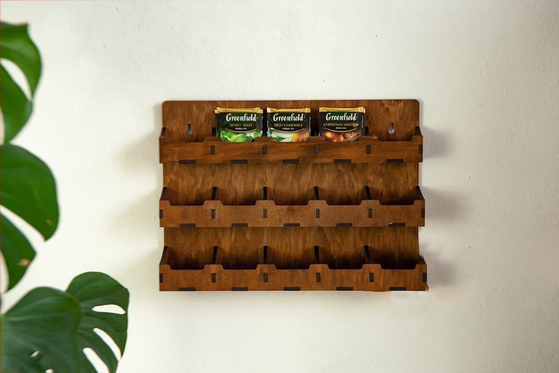 Tea Organizer Shelf Tea Organizer Chest Tea Storage With - Etsy