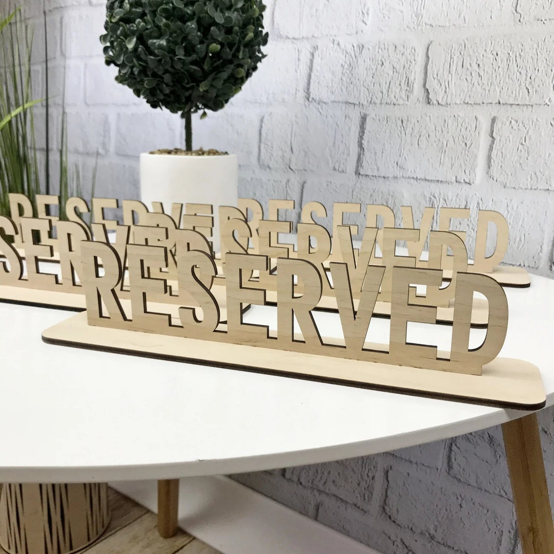 Reserved Table Signreserved Sign Restaurantwooden Table - Etsy