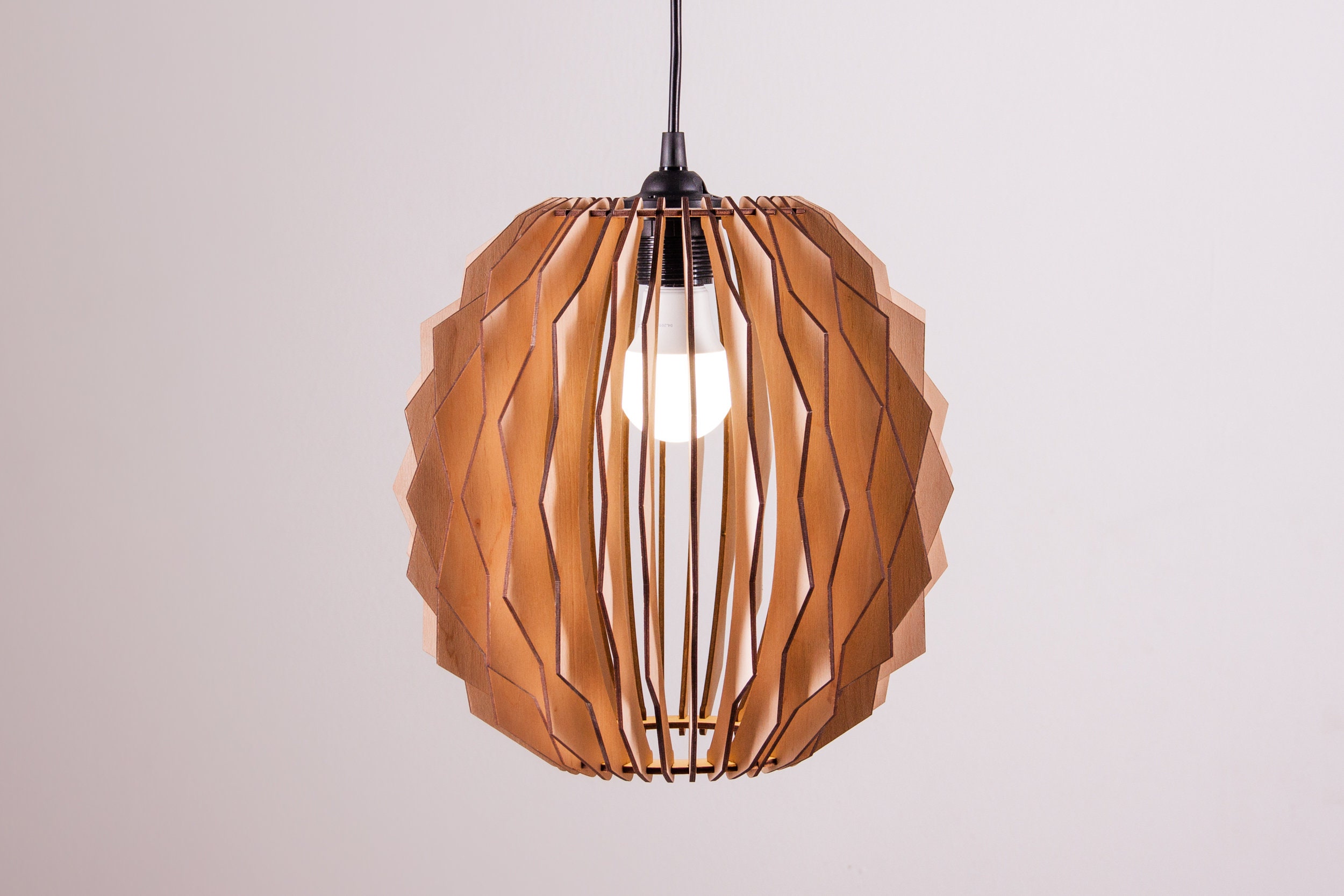 Pendant Light Shade Wood,modern Pendant Light,wood Pendant Lamp,wood ...