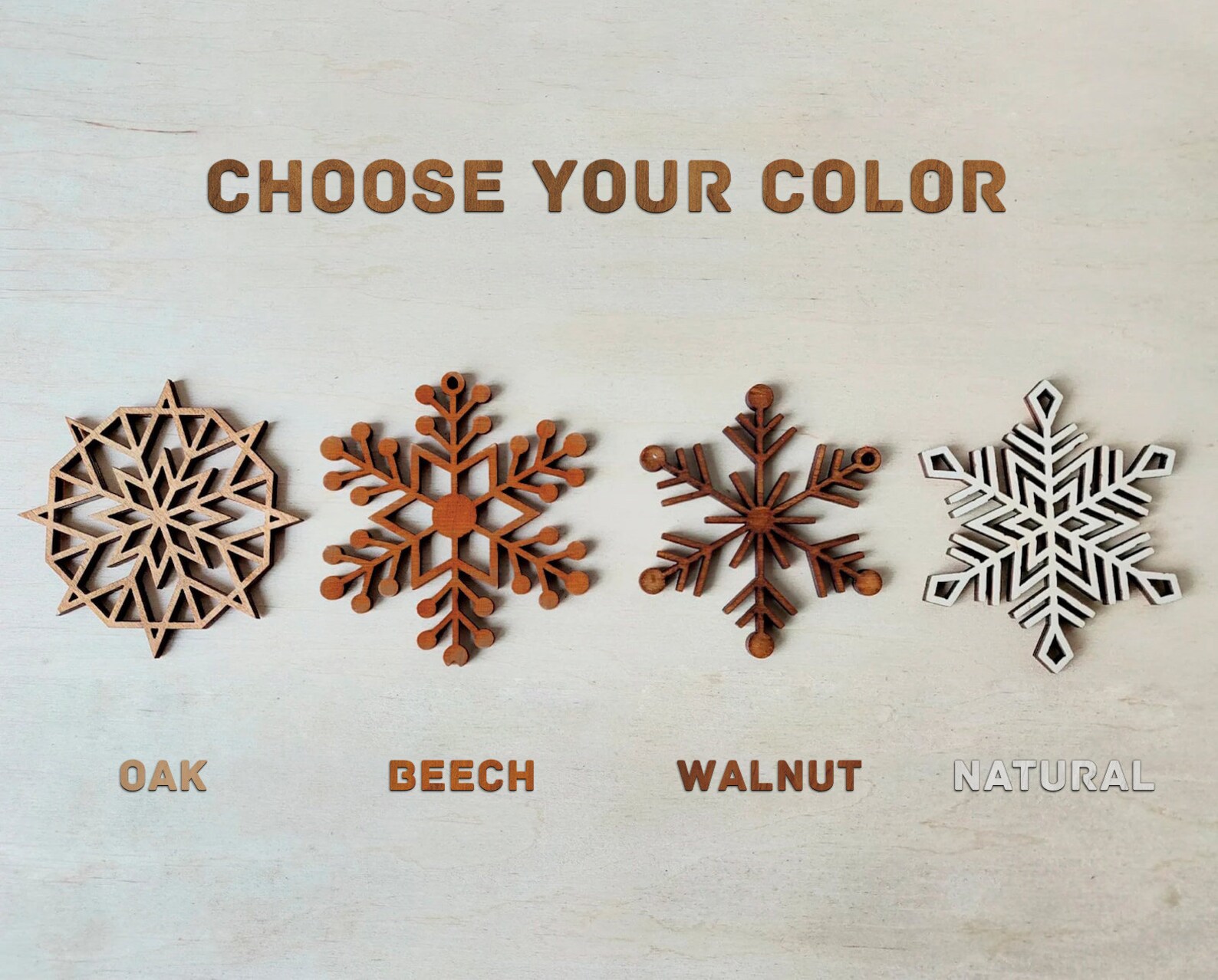 Christmas Ornaments Snowflake,christmas Decorations Wood,snowflake Wood ...