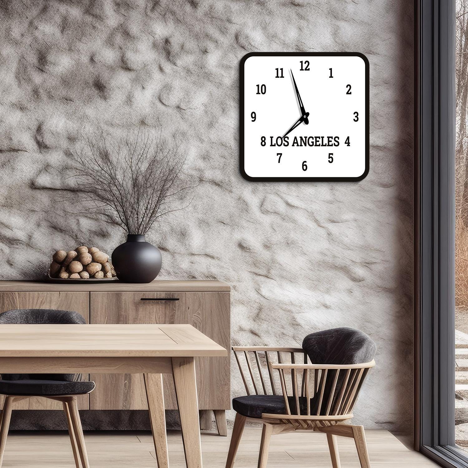 Custom Time Zone Wall Clock, Multi Time Zone Clock, City Wall Clock ...