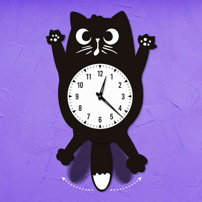 Kit cat clock - Etsy España