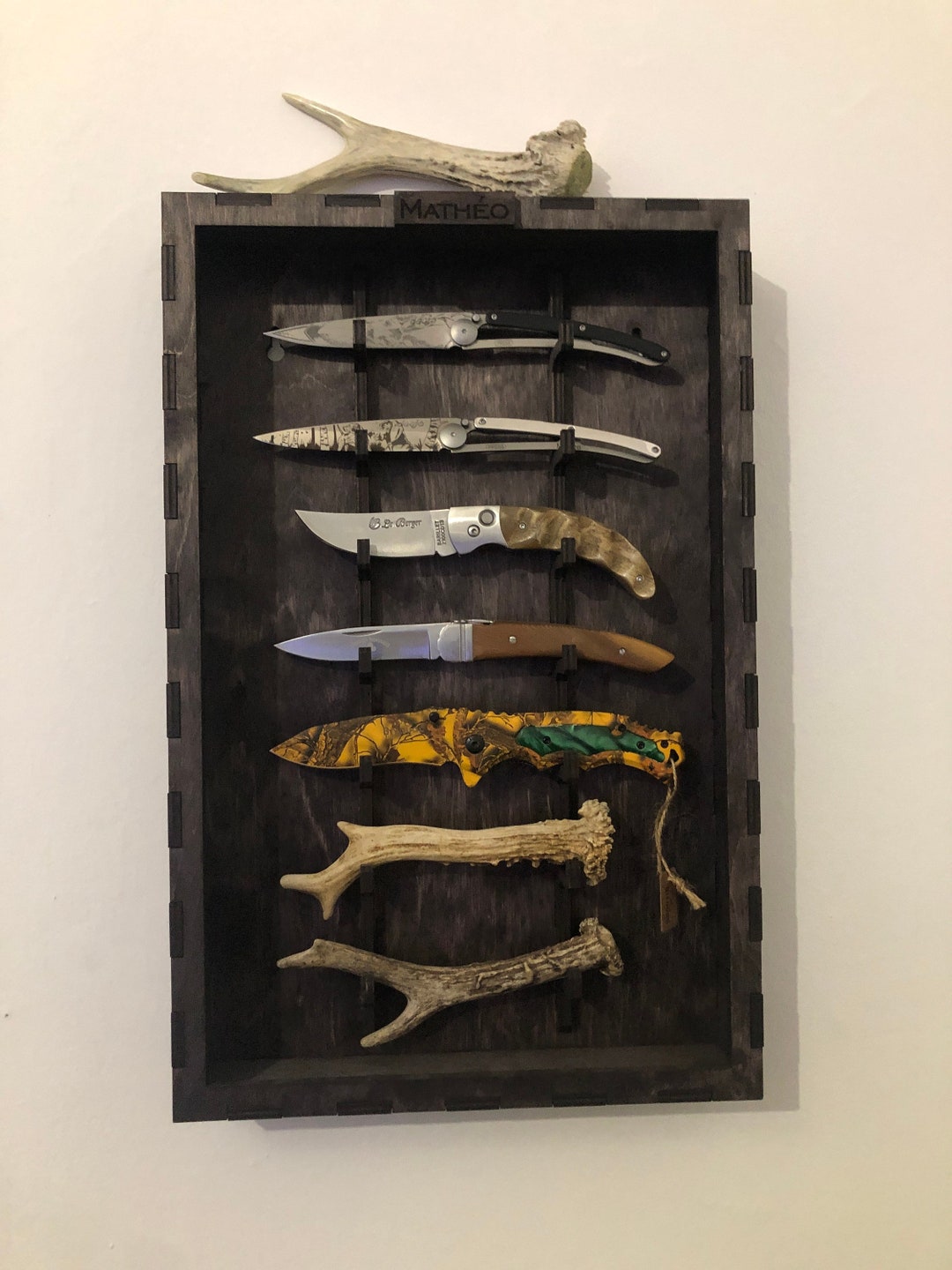 Knife Display, Rustic Knife Display, Pocket Knife Display, Pocket Knife ...