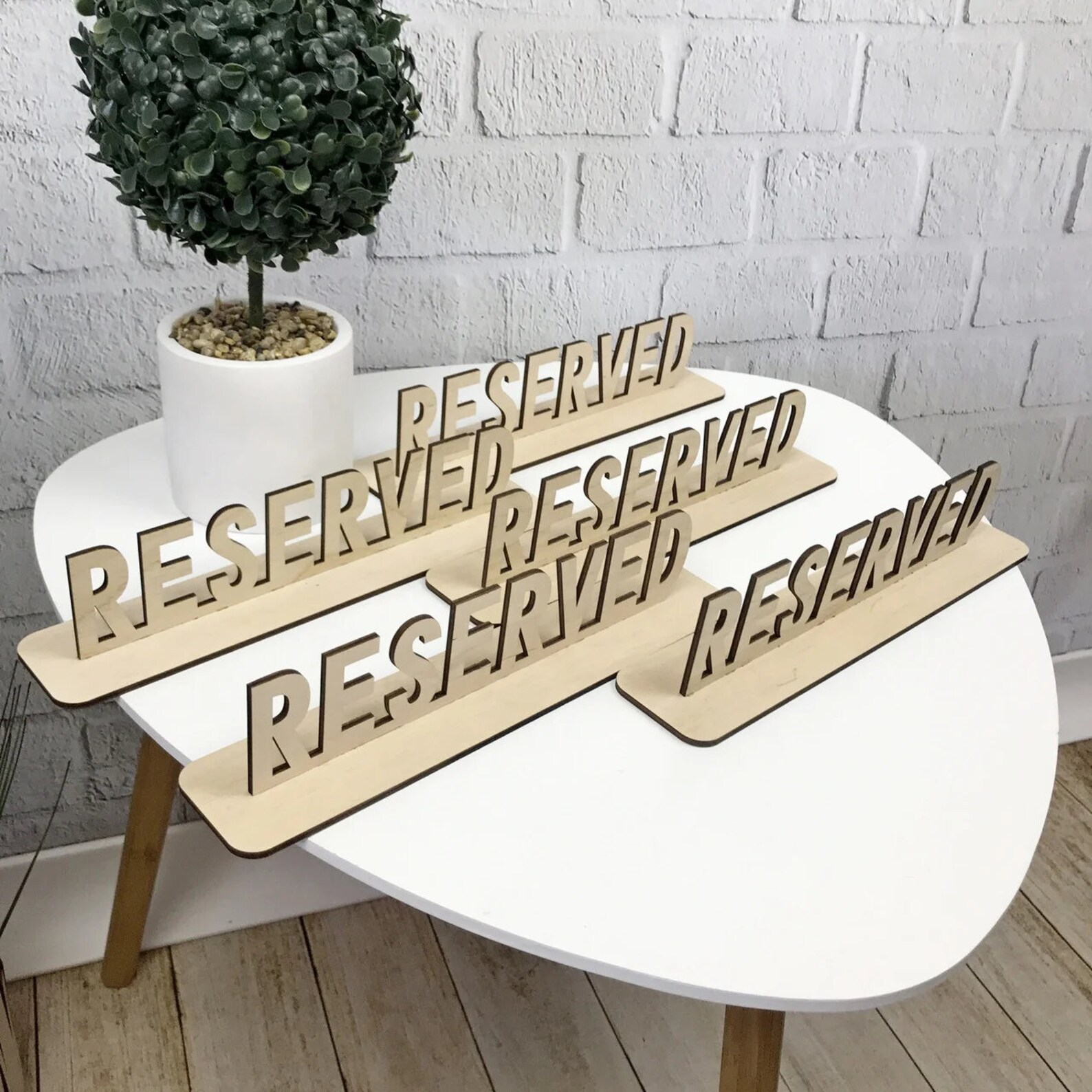 Reserved Table Signreserved Sign Restaurantwooden Table - Etsy