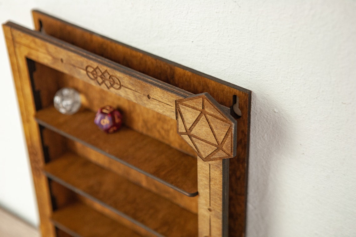 Dice Display Framerpg Dice Storagedice Display Wallwood - Etsy