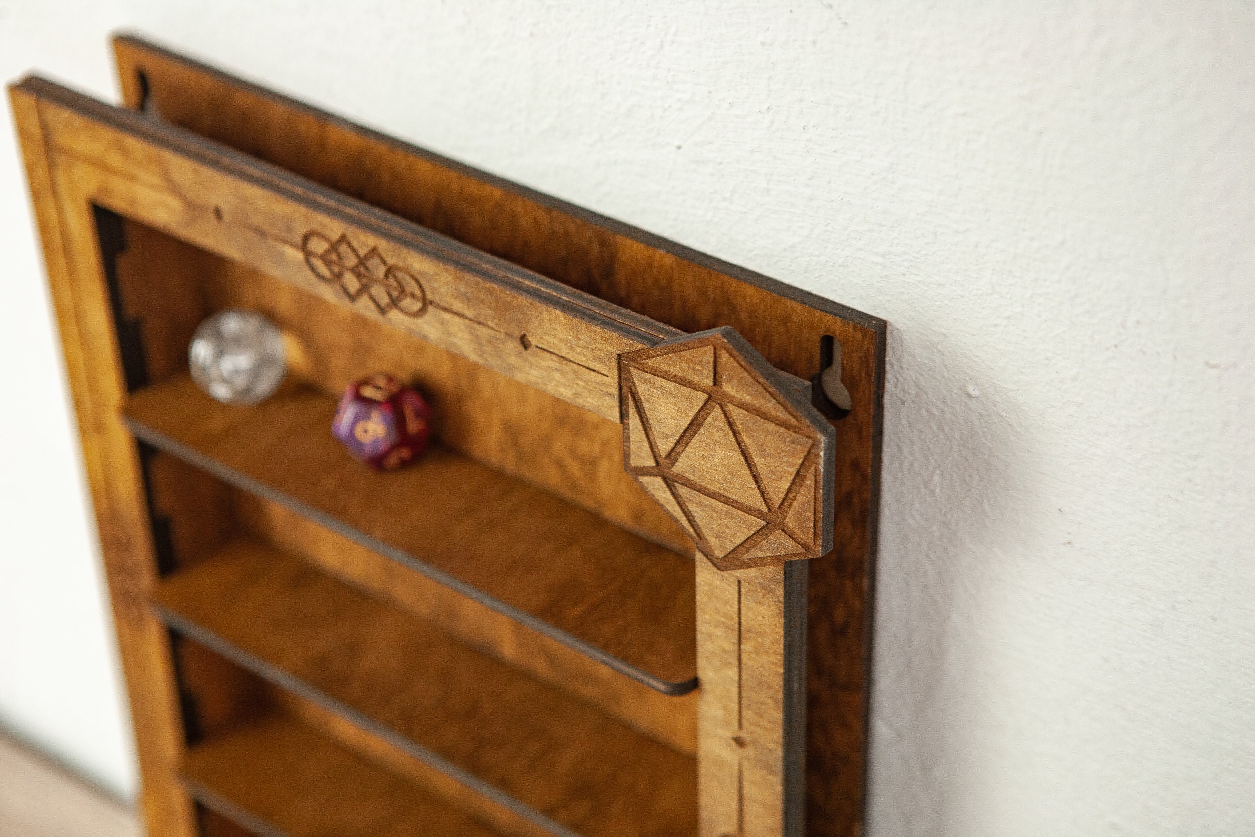 Dice Display Framerpg Dice Storagedice Display Wallwood - Etsy