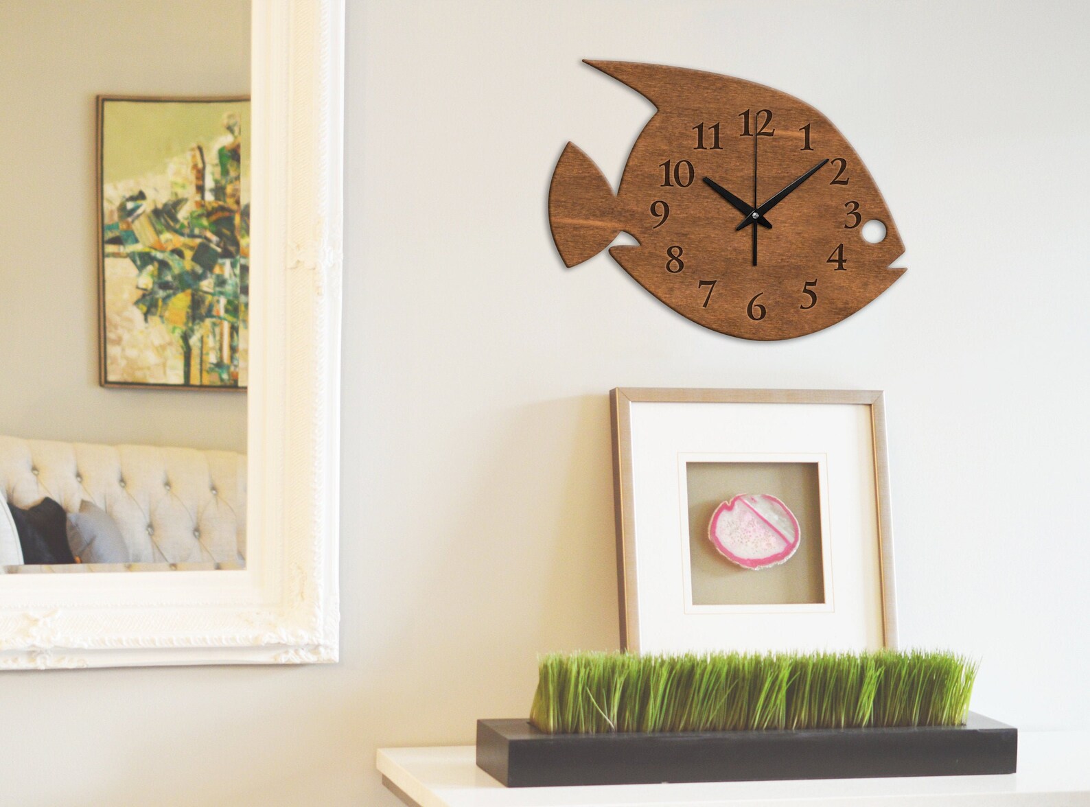 Fish Wall Clock Fish Clocks for Wall Fish Wall Decor Fish - Etsy