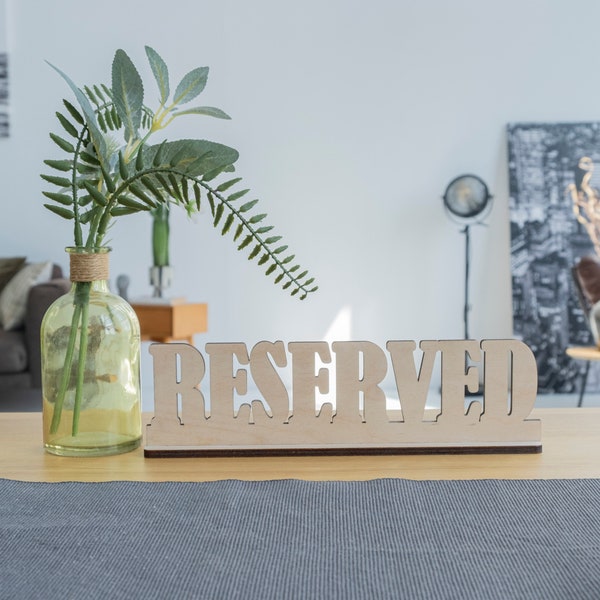 Reserved Table Sign - Etsy