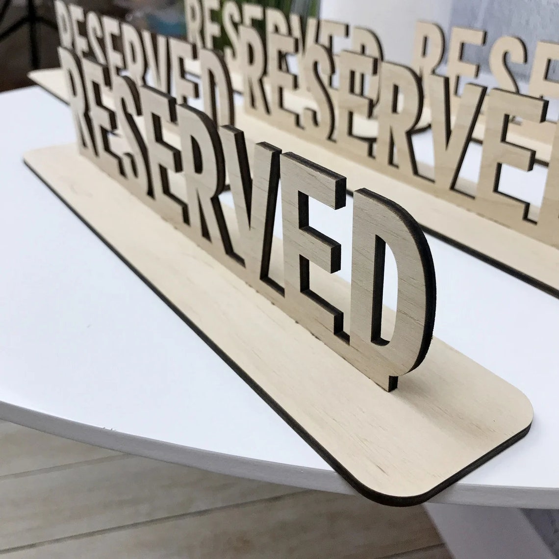 Reserved Table Signreserved Sign Restaurantwooden Table - Etsy