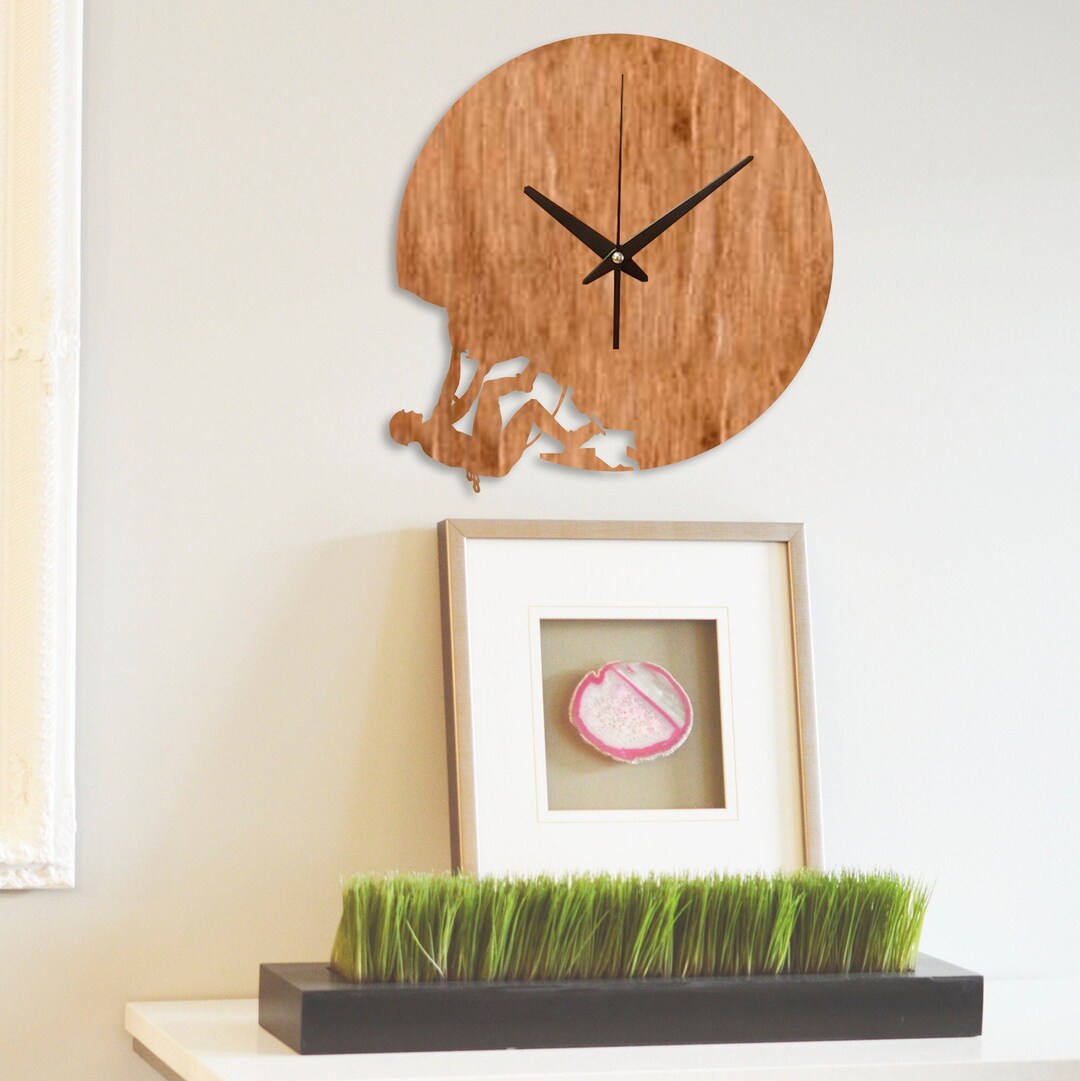 Climber Clock, Climber Wall Decor, Climber Gifts, Climber Wall Art ...