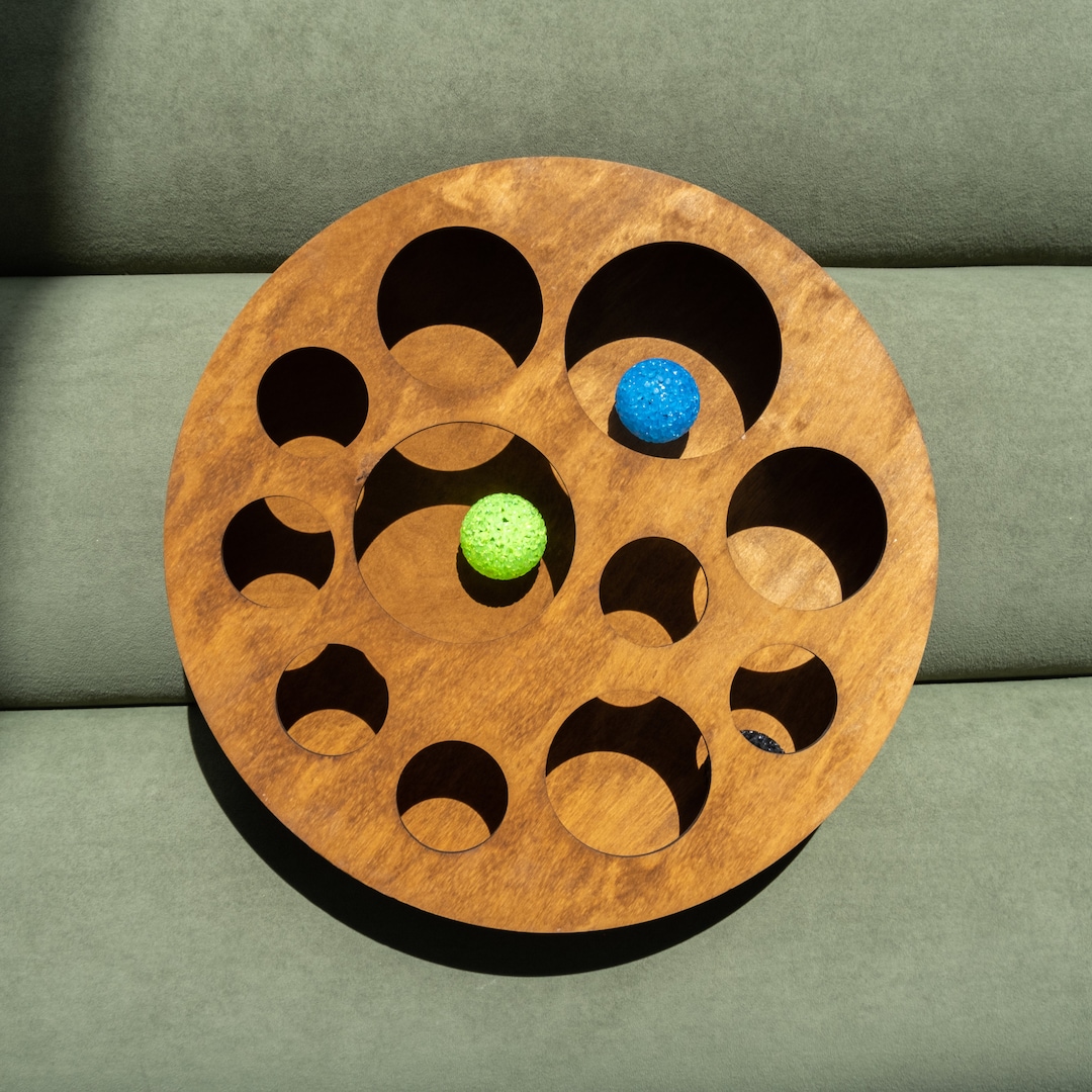 Cat Puzzle Box Wooden, Cat Toy Box, Wood Cat Toy, Kitten Toy Box ...