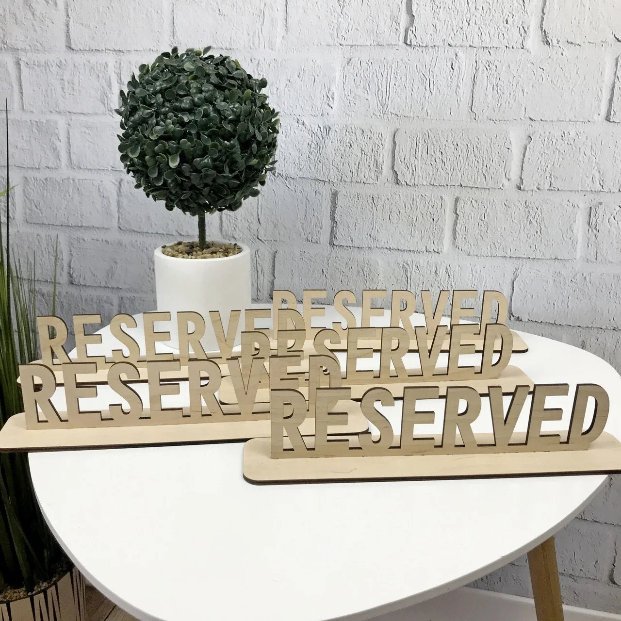 Reserved Table Signreserved Sign Restaurantwooden Table - Etsy