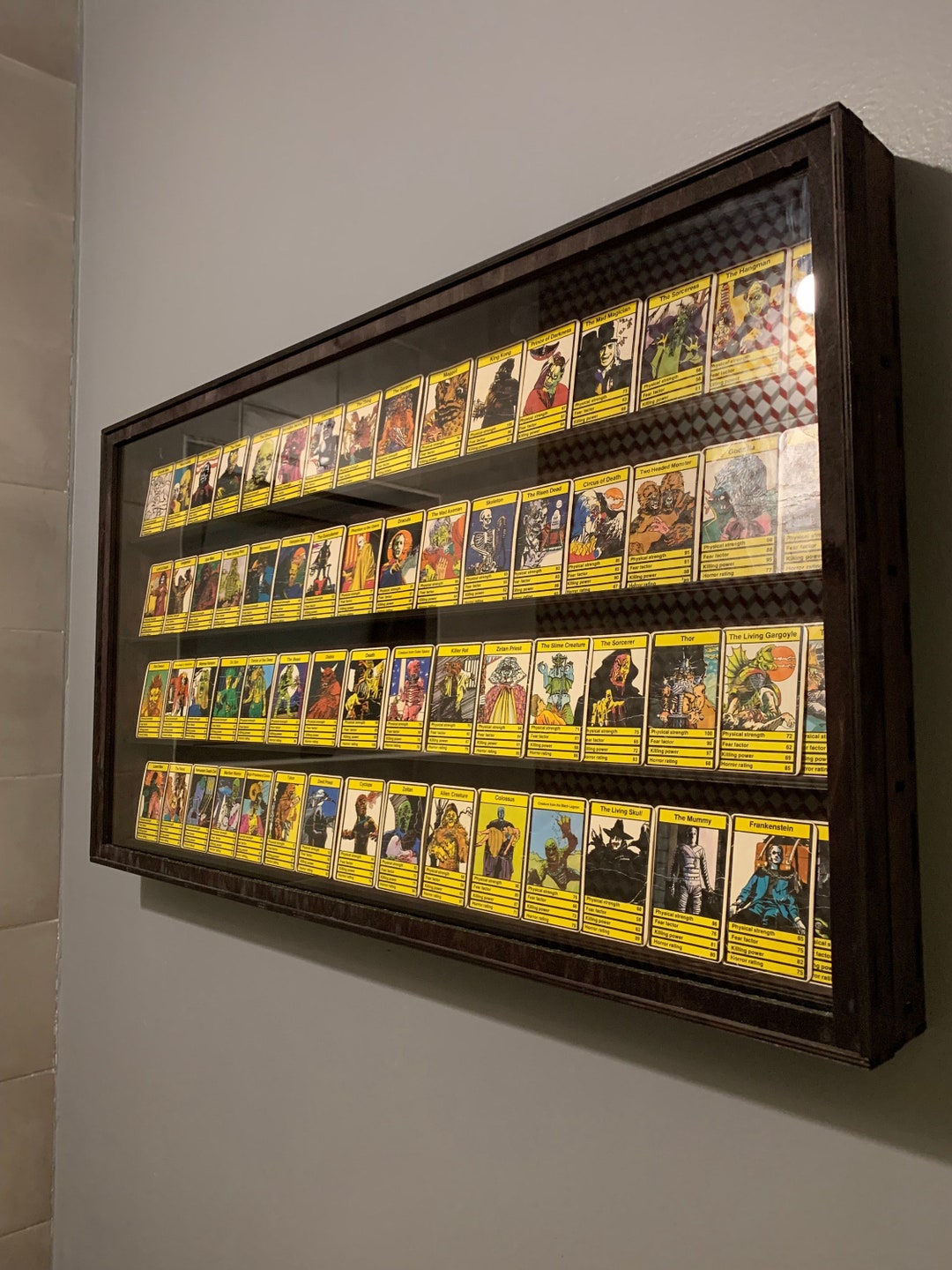 Sport Cards Stand, Wood Display Case, Collectable Display, Cards ...