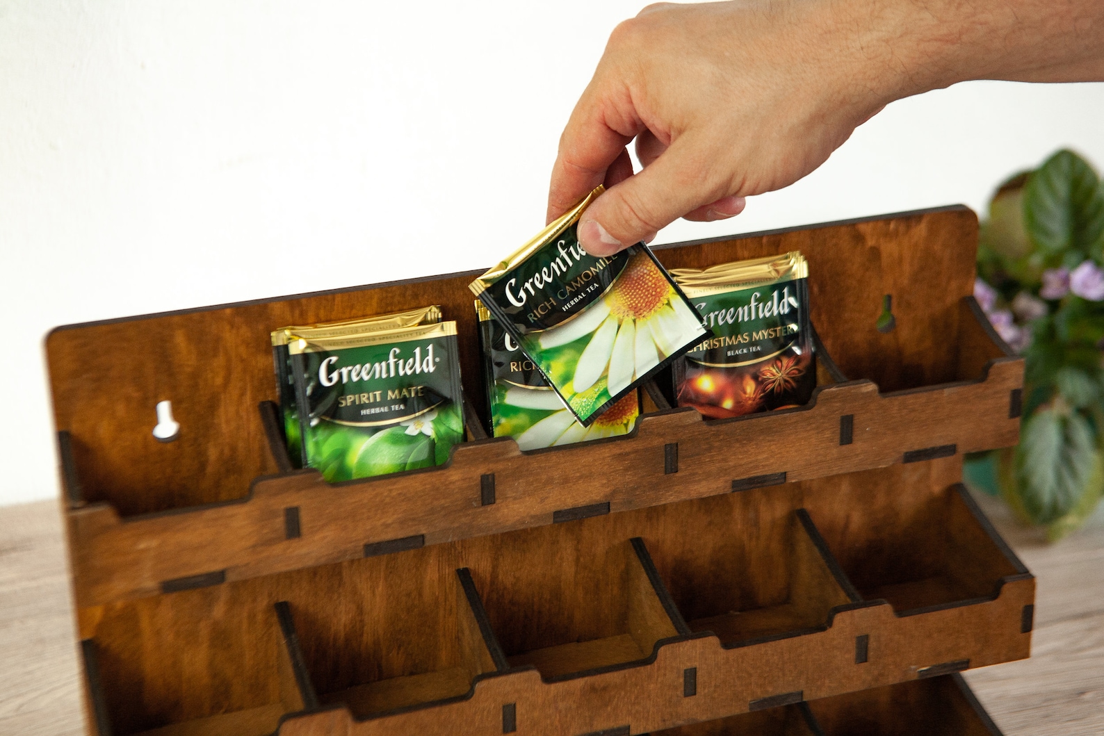 Tea Organizer Shelf Tea Organizer Chest Tea Storage With - Etsy