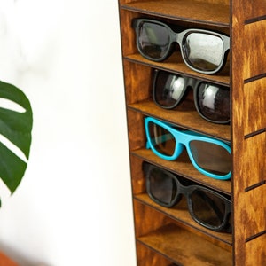 Glasses Holder Stand Multiple, Sunglasses Holder Glowforge, Sunglasses ...