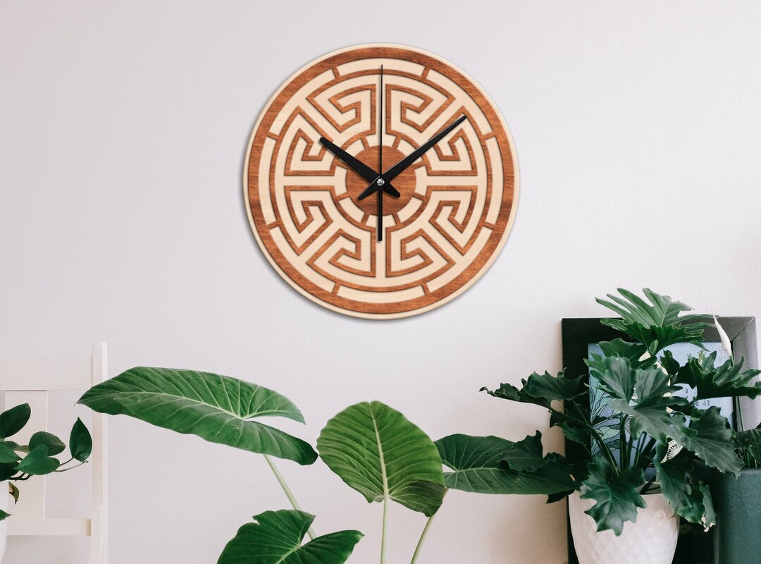 Labyrinth Clock, Greek Wall Clock, Ancient Clock, Greece Wall Clock ...
