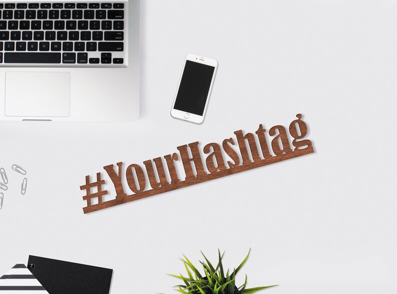 Custom hashtag signHashtag sign woodPersonalized | Etsy