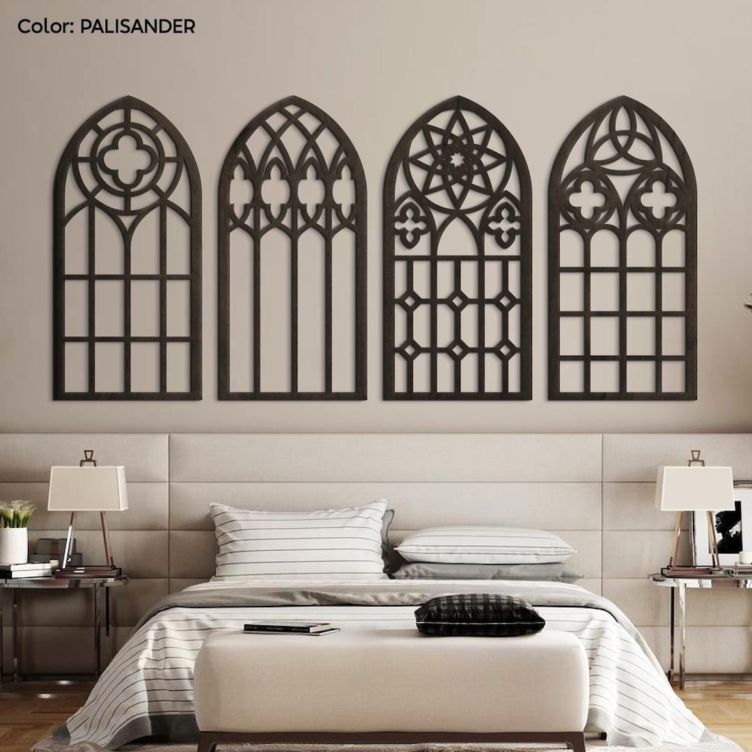 Gothic Cathedral Window Wall Decor, Gothic Window Arch Decor,church ...